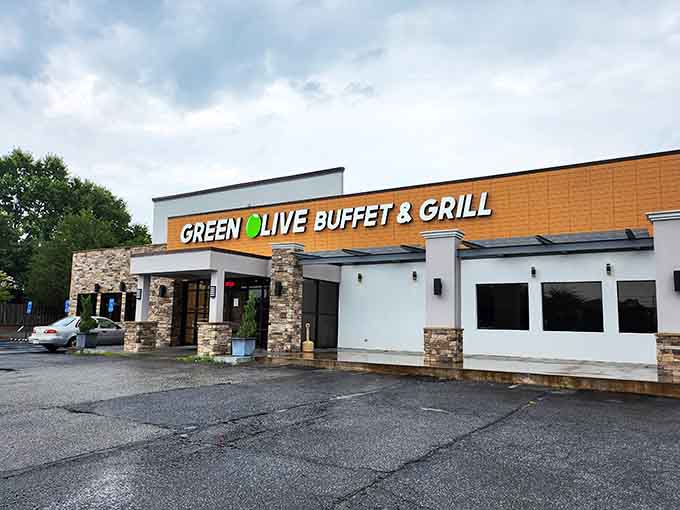The contemporary design says this isn't your typical buffet experience, and they're absolutely right about that.