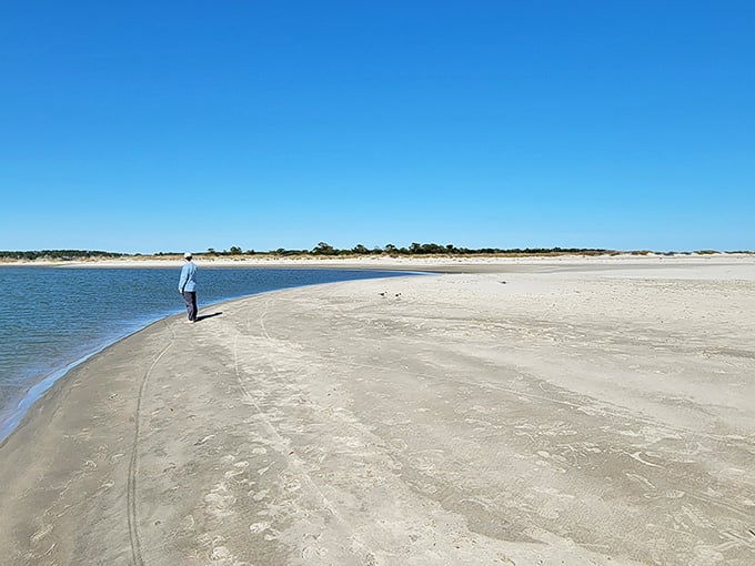 When the beach is this wide and empty, you realize personal space isn't just possible, it's guaranteed.