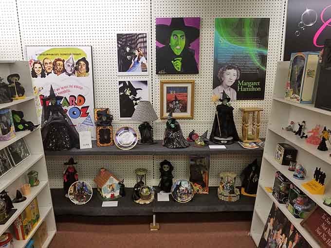 Margaret Hamilton would approve of this Wicked Witch shrine, complete with collectibles that'll make any fan green with envy.