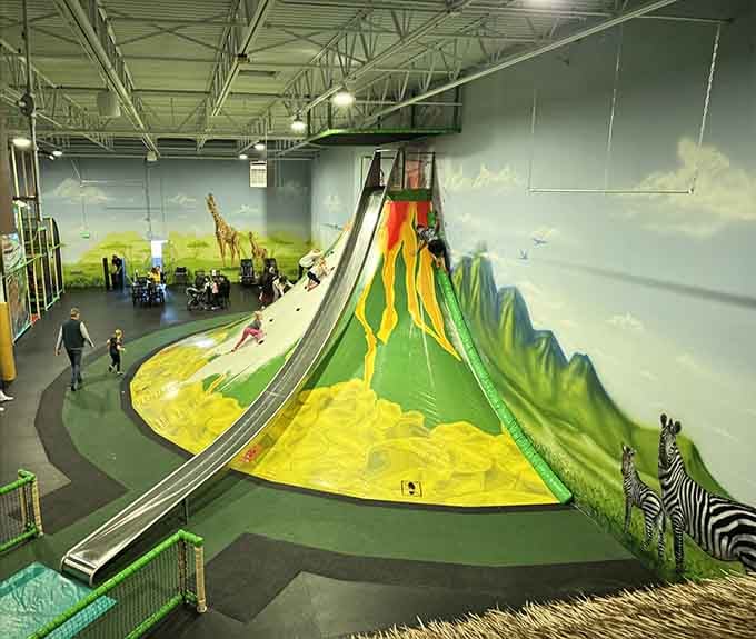 When the volcano slide is taller than your house, you know someone understood the assignment perfectly.