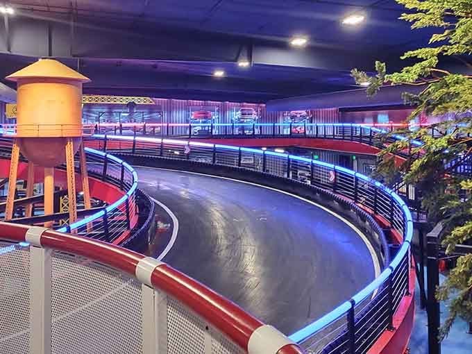 Those sweeping curves and elevation changes make every lap feel like you're training for the Grand Prix.