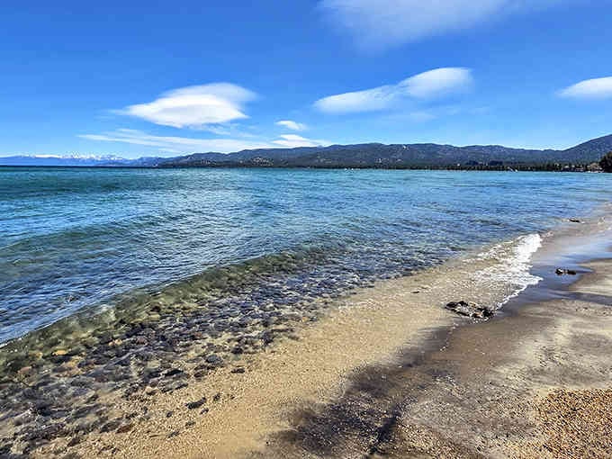 Water so clear you can count the pebbles below, proving Mother Nature doesn't need filters.
