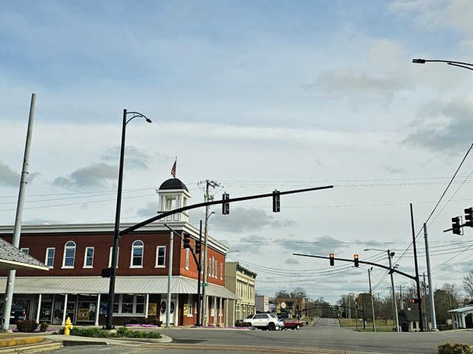 Even the clouds seem to cooperate when Cullman wants to show off its architectural charm.