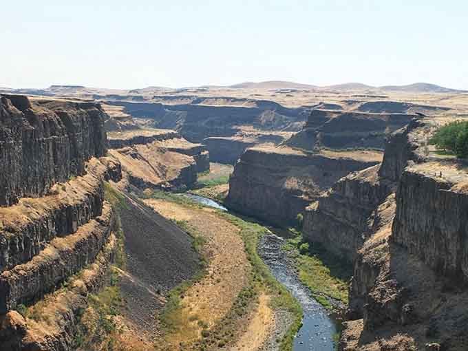 Summer turns this canyon into a golden-hued masterpiece that rivals anything you'd find in the Southwest.