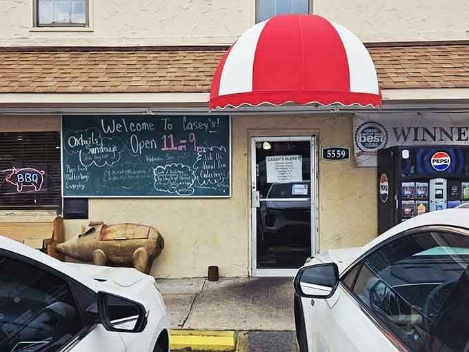 The entrance may be humble, but behind that door lies some of the best home cooking in Wilmington.