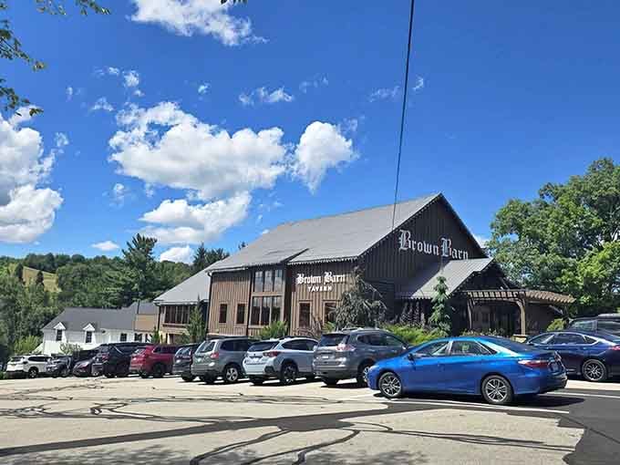 Blue skies, green hills, and a converted cattle barn serving gastropub fare. Ohio's got range, folks.