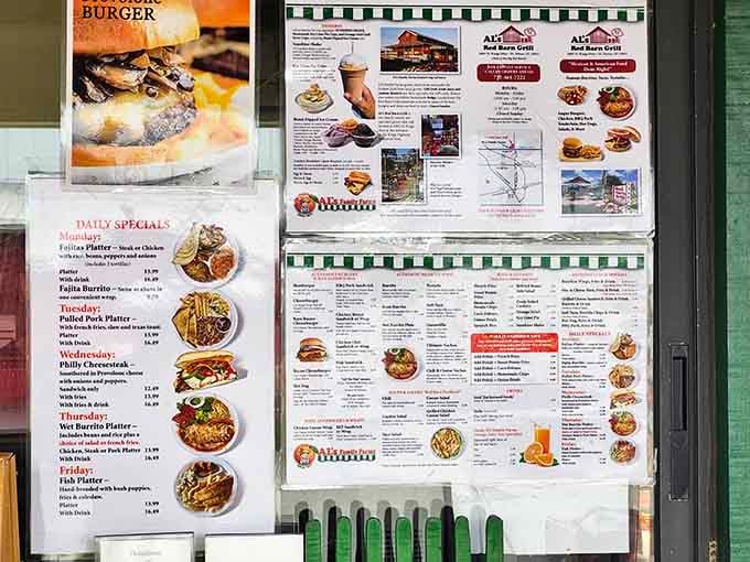 When the daily specials board looks this good, you know someone's actually cooking, not just reheating frozen mystery meals.