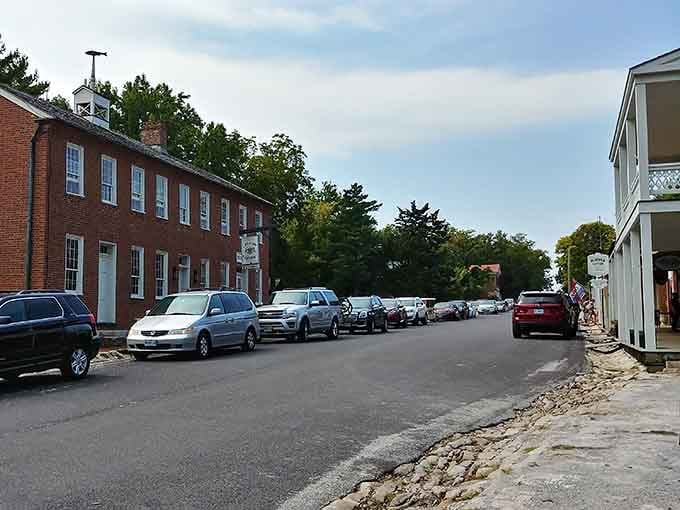 Wide streets built for horse-drawn wagons now accommodate your SUV &ndash; progress comes in mysterious ways, doesn't it?