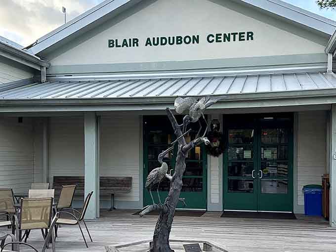 The Blair Audubon Center welcomes visitors with artistic flair, proving that nature lovers have excellent taste in d&eacute;cor.