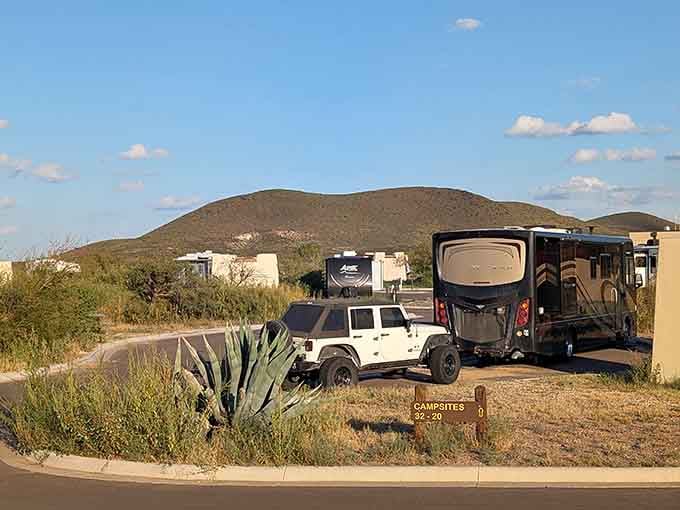 Your campsite comes with mountain views and endless stargazing, basically glamping without the pretentious price tag.
