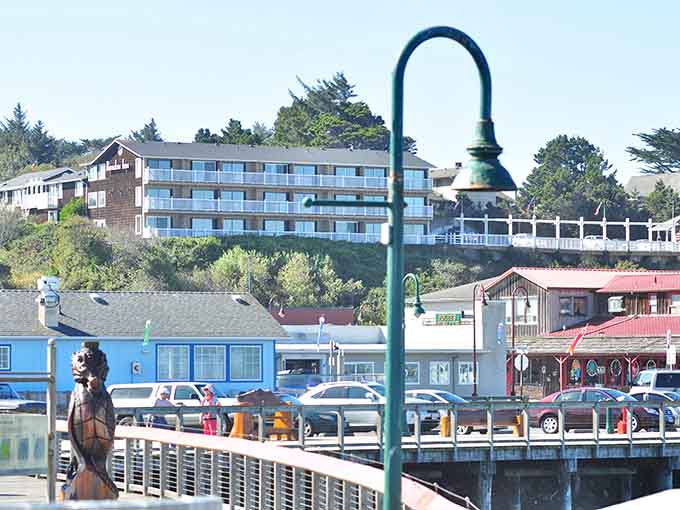 The waterfront boardwalk where locals and visitors mingle like old friends reuniting at summer camp.