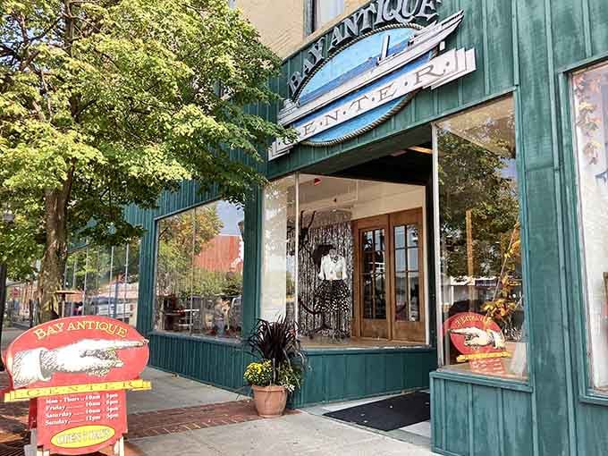 The welcoming storefront promises adventures inside, where every decade you've ever lived through is waiting to say hello again.