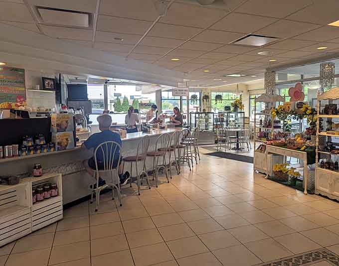 Clean lines, bright lighting, and display cases full of temptation create the perfect storm for your diet.