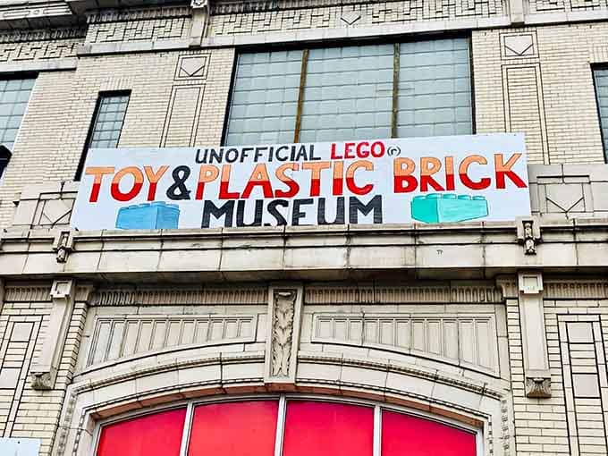 That historic fire station facade now guards treasures far more colorful than any fire truck ever was.