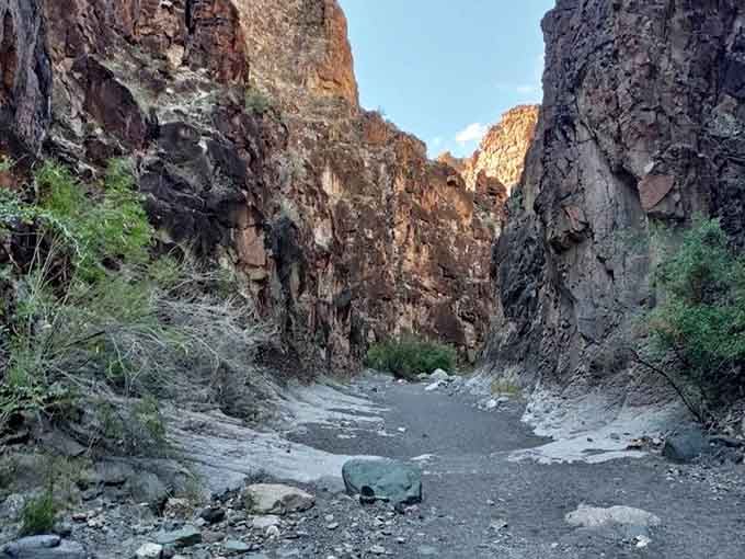 Closed Canyon's towering walls make you feel wonderfully small, in the best possible way.