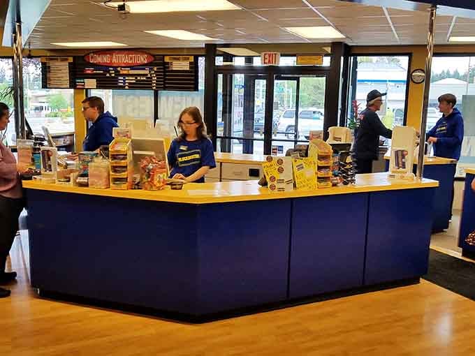 The checkout counter where dreams come true and late fees are still very much a real thing.