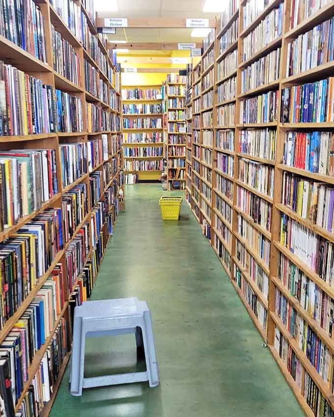 Behold the canyon of stories where time stops, wallets open, and that "just browsing" promise evaporates like morning fog.