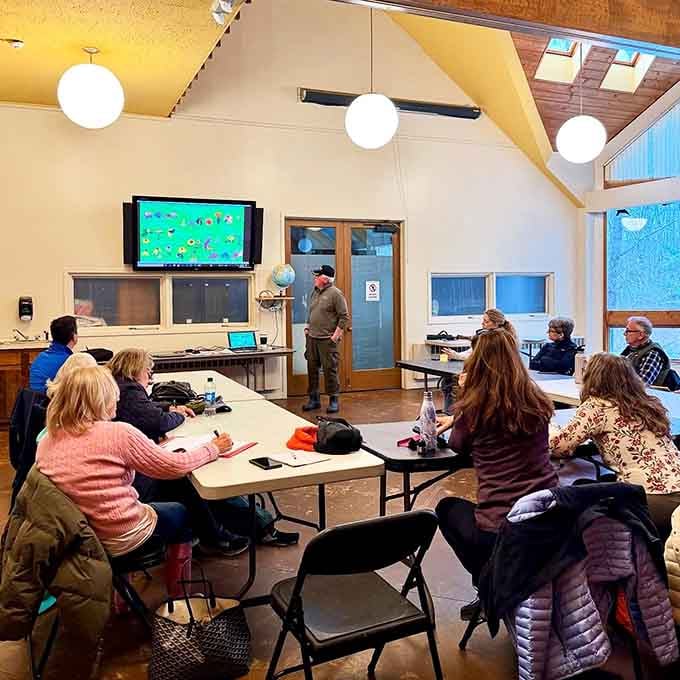 Educational programs bring bird enthusiasts together in a space that feels like summer camp for adults.