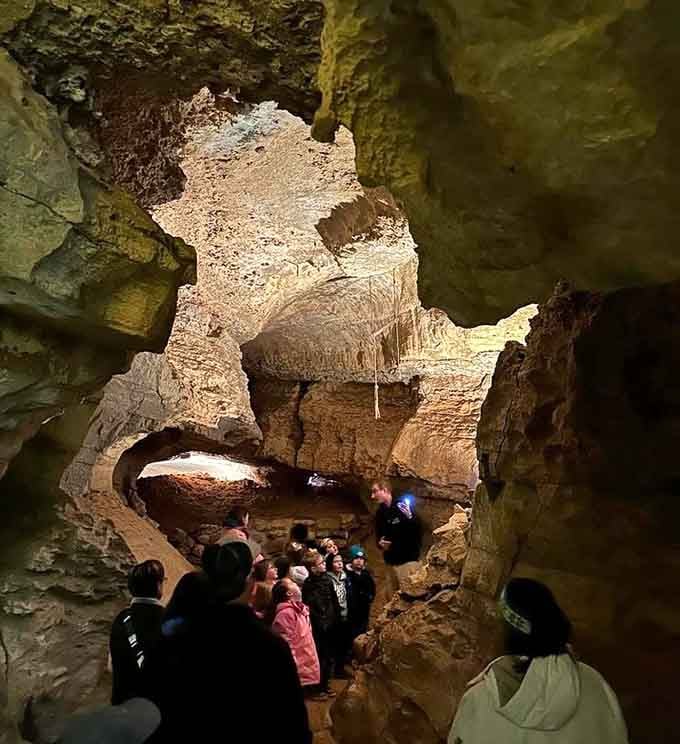 Standing in a chamber that's been forming since dinosaurs roamed makes your Monday morning meeting seem less important.