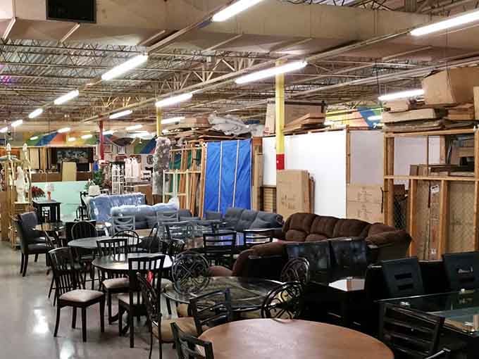 Furniture shopping here means finding pieces with actual personality instead of the cookie-cutter stuff everyone else owns.