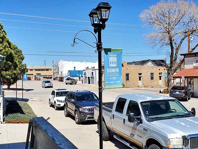 Main Street Elizabeth looks like someone hit pause on 1880, then added just enough modern comfort to keep things interesting.