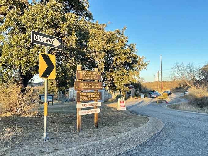 When the park says "Welcome Back," you know this place has seen generations of Texas families.