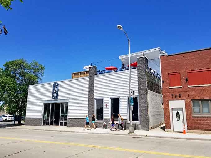 Modern meets classic on Main Street, where new businesses breathe fresh life into century-old architecture.