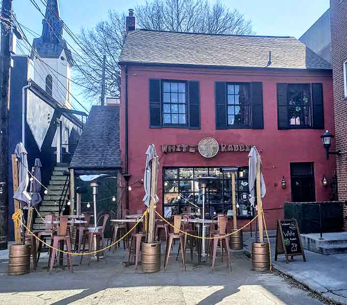 The White Rabbit Gastropub proves that outdoor dining in Frederick is a year-round sport worth playing.