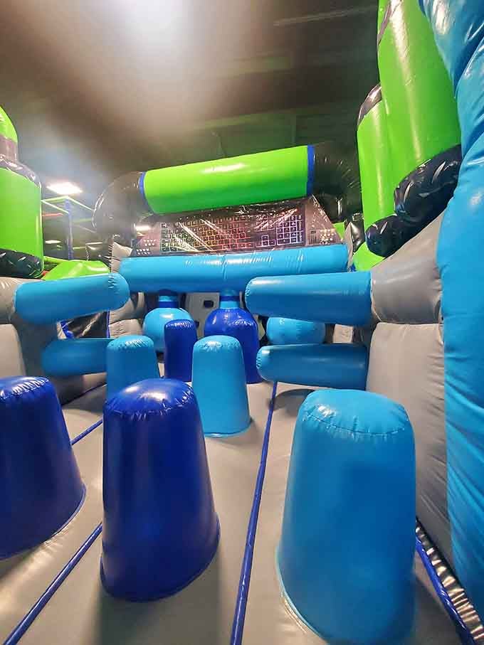 Navigate these inflatable obstacles and suddenly you're an American Ninja Warrior, minus the dramatic backstory and TV cameras.