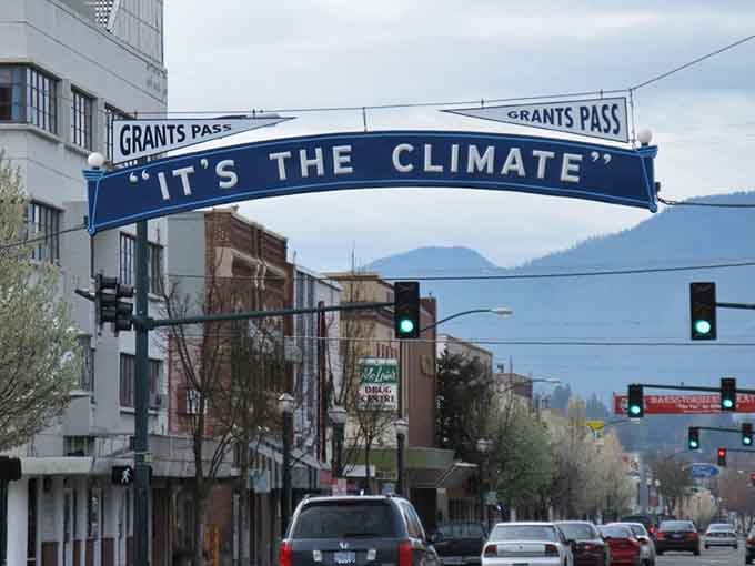 That bold blue sign isn't just civic pride. It's a promise Grants Pass has been keeping for generations.