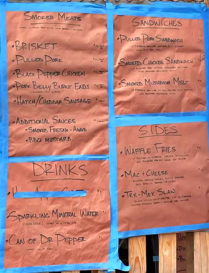Handwritten menus are a good sign: it means they're making what's perfect today, not what's convenient.