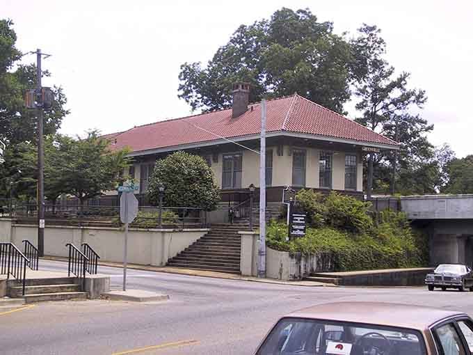 Classic small-town architecture that proves Alabama's got more character than a Faulkner novel and better parking too.