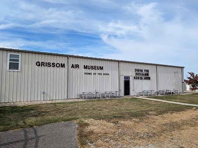 The unassuming entrance hides what might be Indiana's coolest collection of flying machines and history.