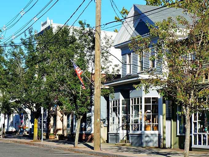 Historic homes and local businesses coexist peacefully, proving progress doesn't require bulldozing the past into oblivion.