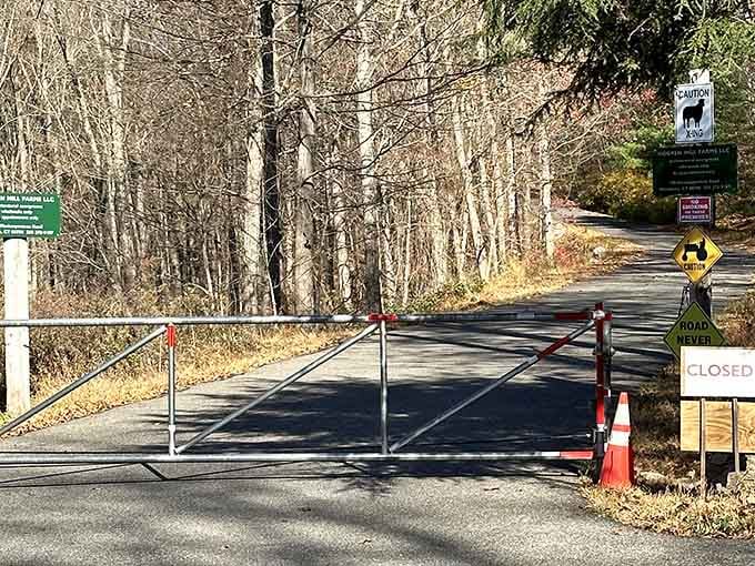 The gate may say closed, but when it's open, you're in for Connecticut's quirkiest outdoor adventure.