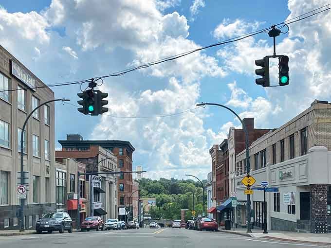 Third Street stretches toward green hills, proving affordable living doesn't mean sacrificing views or charm.