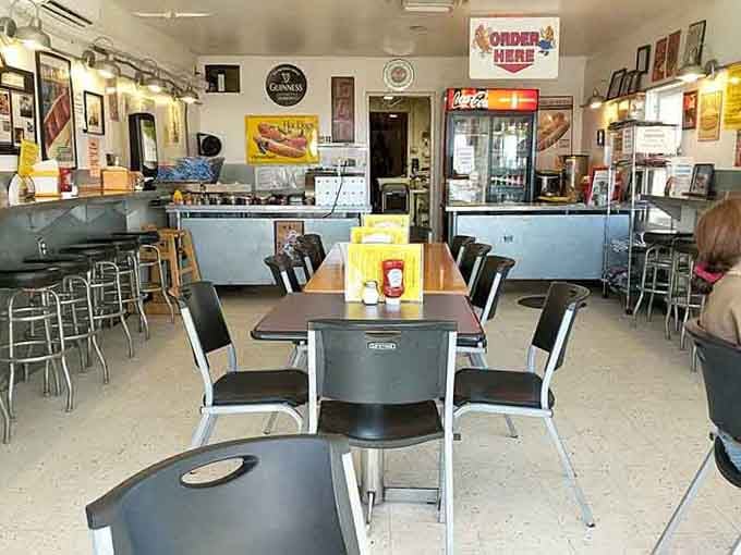 Step inside where vintage Americana meets your rumbling stomach, and both leave happy as clams at high tide.