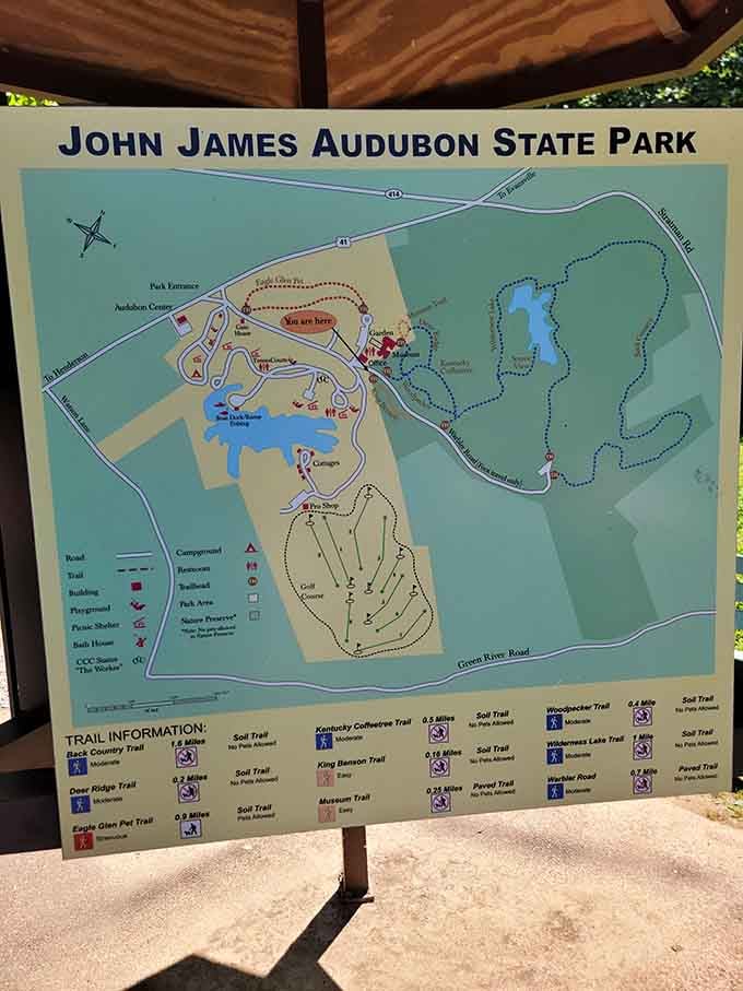 Six miles of trails await, and this handy map ensures you won't miss a single enchanting corner.