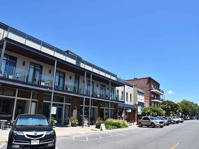 Cape Charles downtown charms with its blend of historic architecture and modern coastal sophistication nearby.