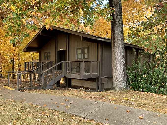 Your own cottage in the woods, complete with a porch for contemplating life's important questions like "more coffee?"