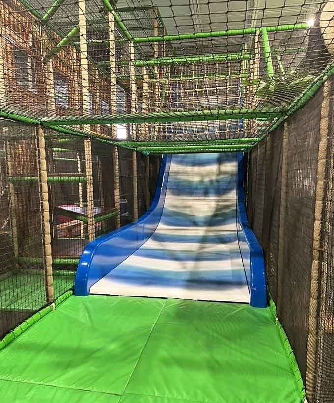 These slides come in three flavors: fast, faster, and "Mom, watch this!" levels of exhilarating speed.