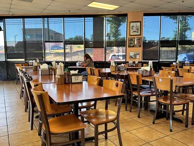 Simple tables, fluorescent lighting, and absolutely zero pretension. Just the way great Vietnamese food should be served.