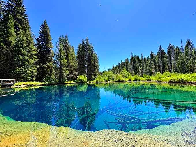 Crystal-clear water meets endless sky in a color combination that makes your phone's camera work overtime.