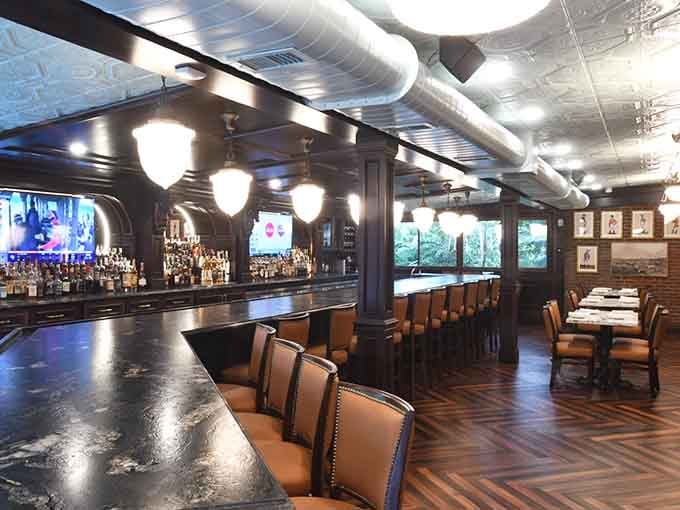 This isn't your average sports bar trying to be fancy; it's a proper establishment that knows elegance and comfort aren't enemies.