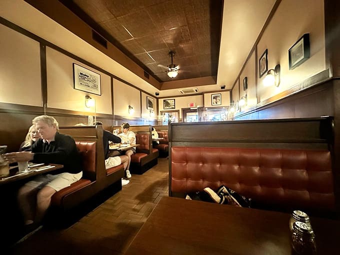 Those leather booths have witnessed decades of pizza perfection, and they're ready to welcome you into the club.