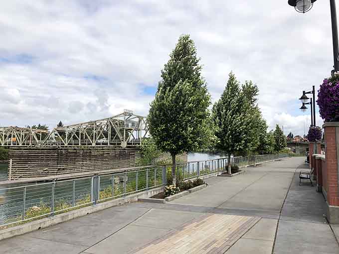 The Riverwalk offers something increasingly rare: a place to stroll without dodging electric scooters or influencers.