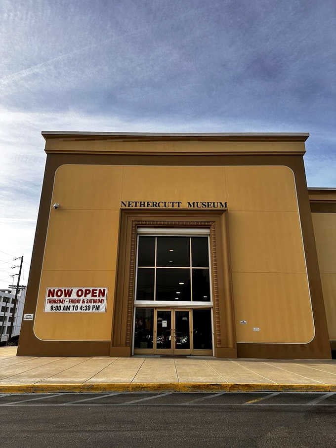 From the outside, you'd never guess this unassuming building houses automotive treasures worth more than small countries.