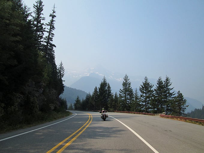 Even through haze, these mountains refuse to be anything less than absolutely magnificent and humbling.
