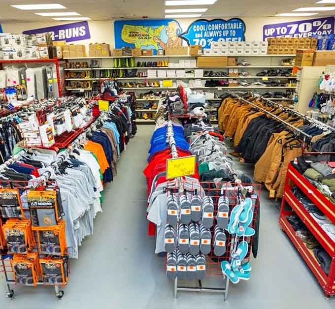 From flip-flops to winter boots, outfitting your entire family without a second mortgage becomes gloriously possible here.