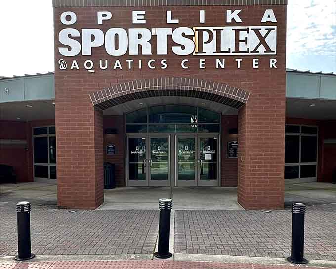Those glass doors are the gateway to pickleball paradise, where weather excuses go to die.